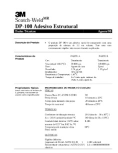 Adesivo Estrutural Epóxi 3M™ Scotch Weld™ DP100NS | 3M Brasil