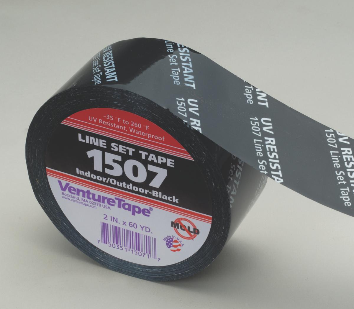 3M™ Venture Tape™ Line Set Tape 1507 Black, 48 mm x 55 m, 24 per case ...
