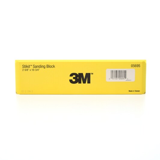 3M™ Stikit™ Sanding Block, 05695, 2-5/8 in x 10-3/4 in (6.68 cm x 27.3 ...