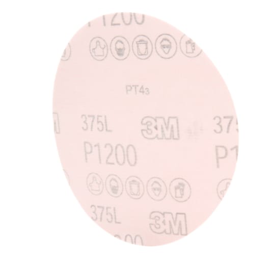 3M™ Hookit™ Film Disc, 375L, P1200, 6 in x NH (152.4 mm x NH) | 3M Canada