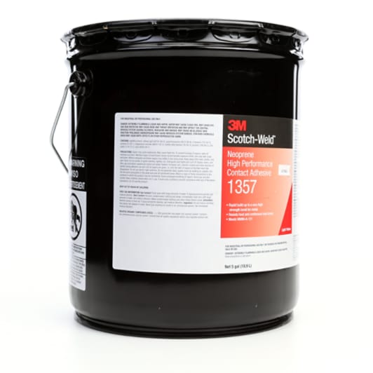 3M™ Neoprene High Performance Contact Adhesive 1357, Light Yellow, 5 ...