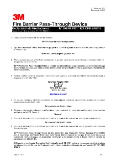 3M Fire Barrier Pass-Through Device PT4RD, 4 in Round, 6/Case