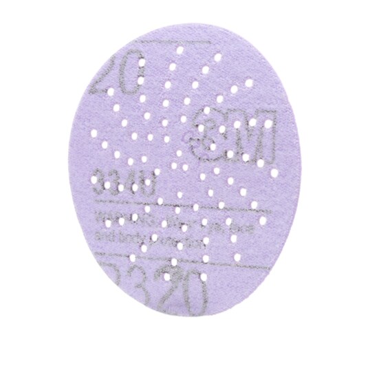 3M™ Hookit™ Purple Clean Sanding Disc, 334U, 30275, P320, C-weight, 3 ...