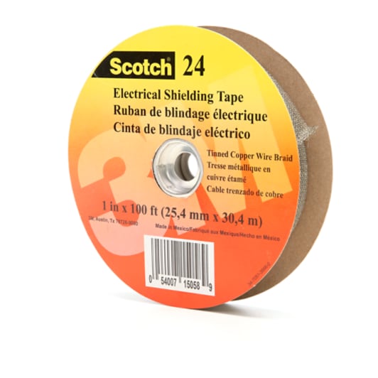 Scotch® Electrical Shielding Tape 24, 1 in x 100 ft (25 mm x 30,5 m ...