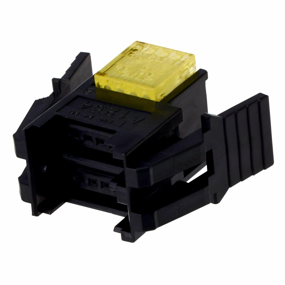 3M™ ミニ・クランプコネクタ ワイヤーマウントソケット 中継接続用 37308-3122-0M0 FL 500, 黒色/黄色, 500 個 ...