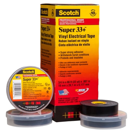 3M™ Scotch® Super 33+ Professional Use Premium Vinyl Electrical Tape ...