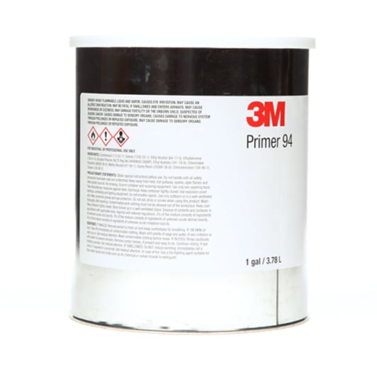 3M™ Tape Primer, 94, clear light yellow, 1 gal (3.8 L)
