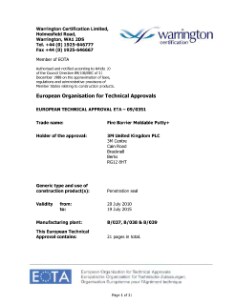 3M Fire Barrier Moldable Putty Stix MP+, Red, 1.4 in x 11 in, 10/case