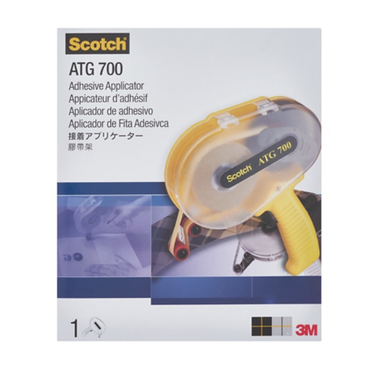 Scotch® ATG Adhesive Transfer Tape Gun ATG700, Yellow, Applicator ...