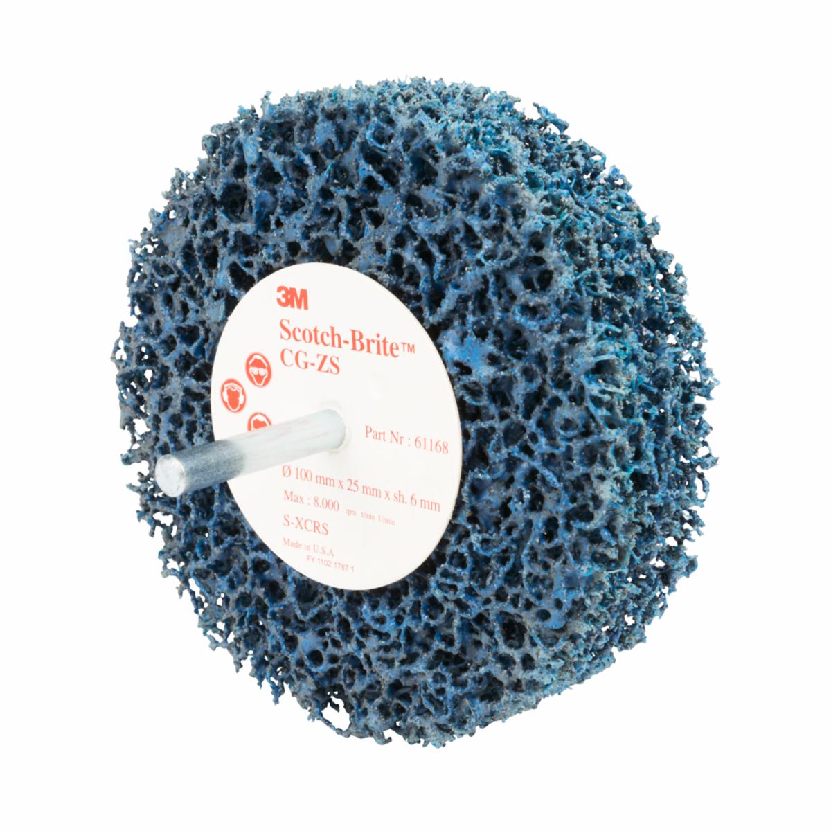 Scotch-Brite™ Clean and Strip Disc CG-RD, 100 mm x 25 mm x 6 mm, S XCRS ...