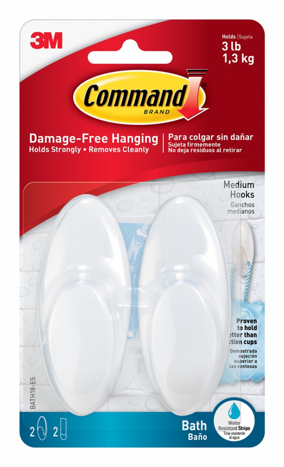 Command™ Bath Medium Hooks | 3M Phillippines