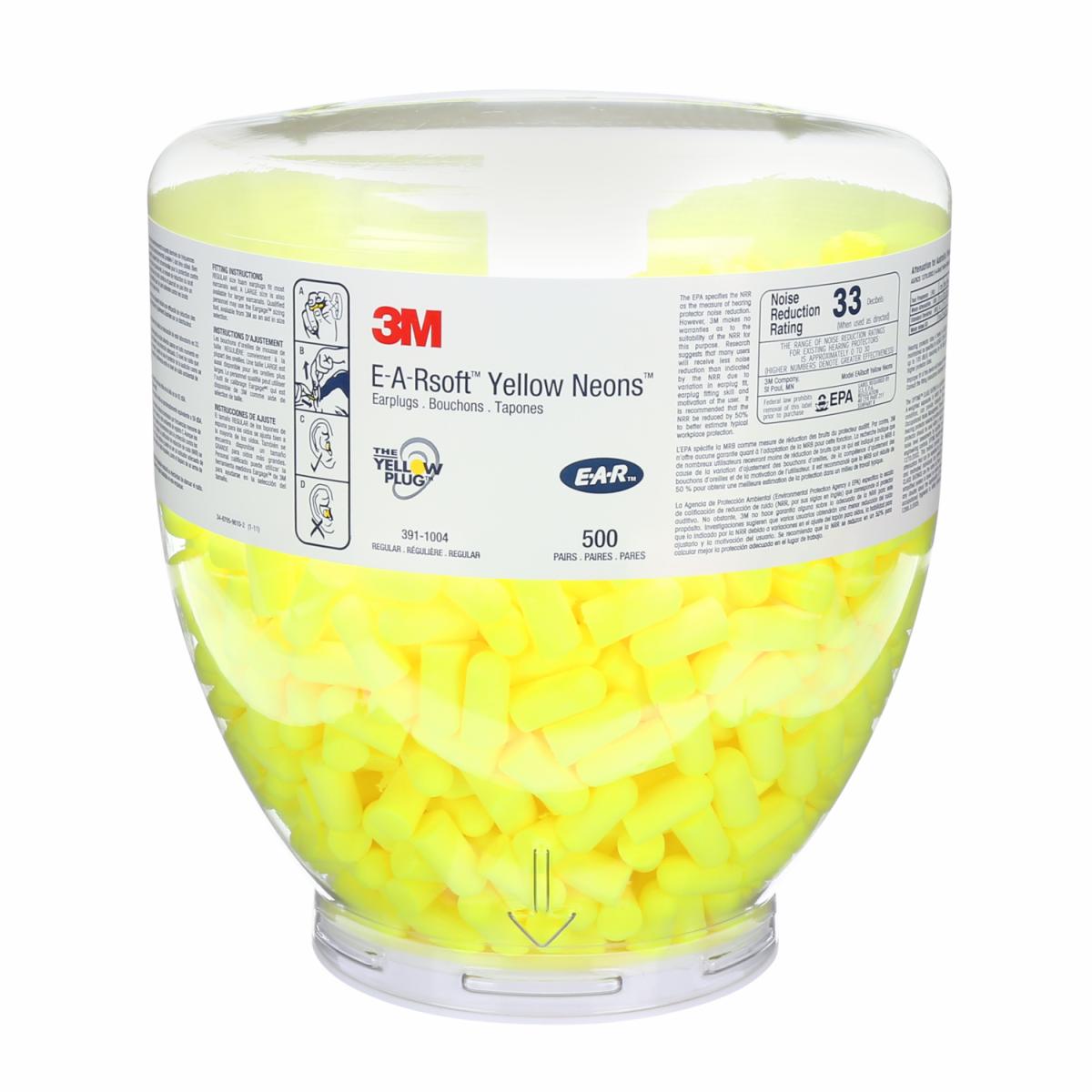 3M™ E-A-Rsoft Yellow Neons One Touch Refill, 391-1004, CSA Class AL ...