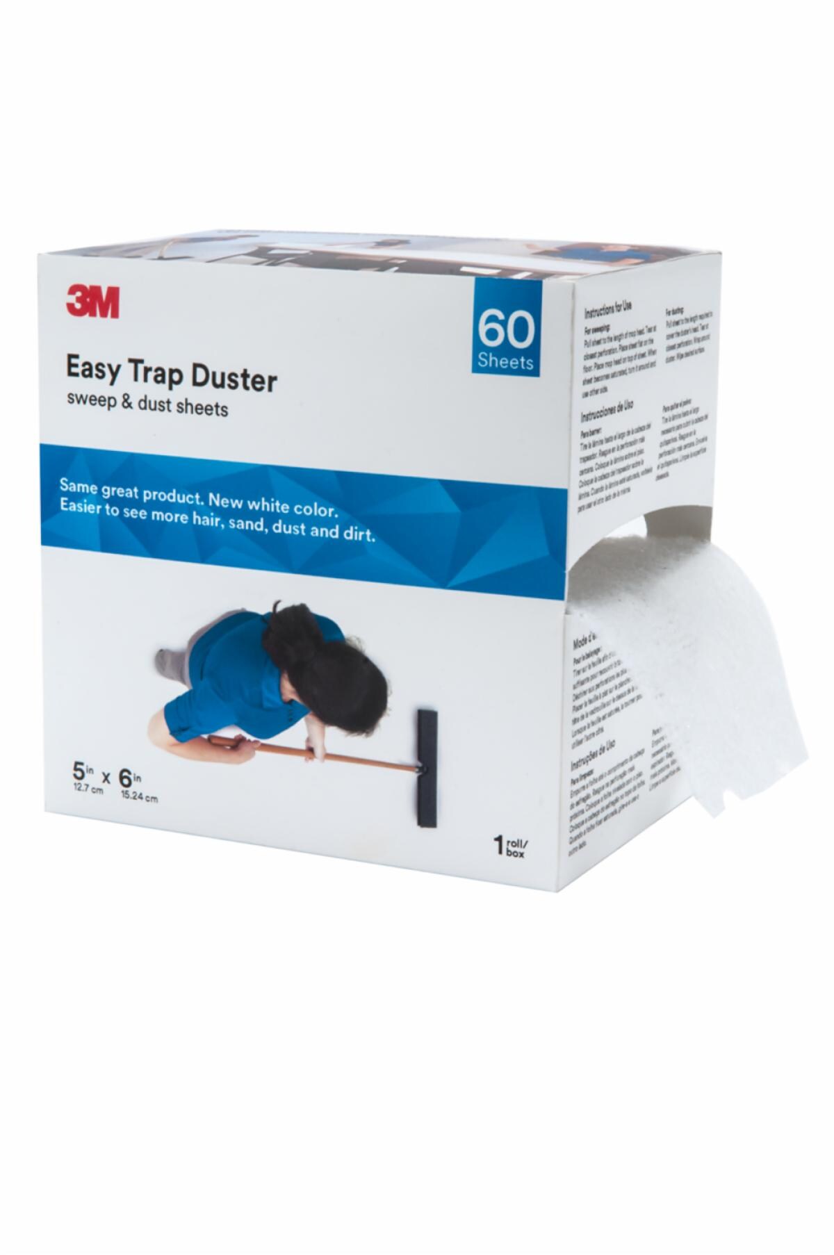 3M™ Easy Trap™ Sweep & Dust Sheets, 125 mm x 150 mm x 9 m, 60 sheets ...
