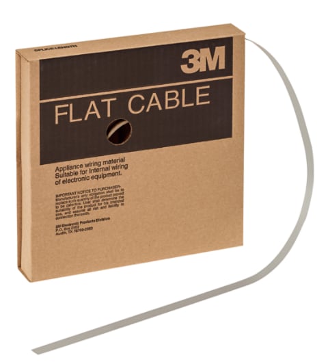 3M™ Round Conductor Flat Cable, 3756 Series, 3756/50, 100 ft / 30,5m | 3M UK