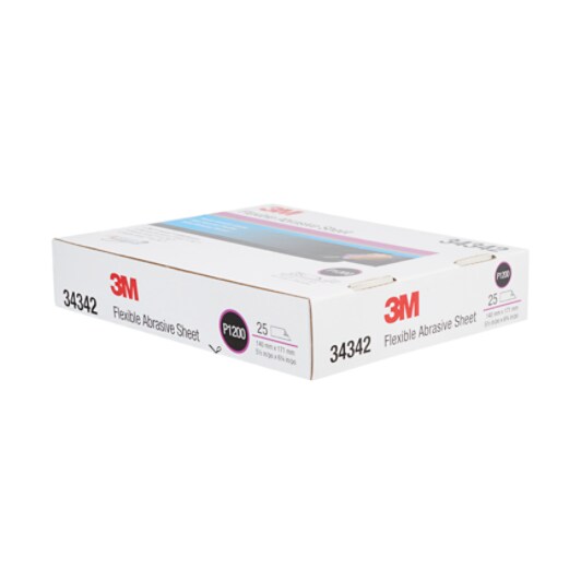 3M™ Hookit™ Esnek Aşındırıcı El Zımparası 270J, 140 mm x 171 mm, P1200 ...