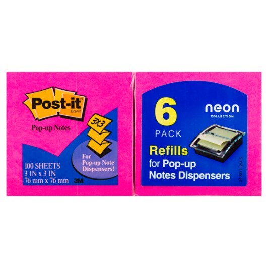 Post-it® Pop-up Notes, Cape Town, 76 x 76 mm, 6/Pack, R330-AN | 3M ...