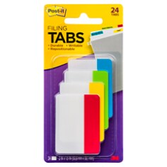 Post-it® Filing Tabs, Bright Colours, 50 x 38 mm, 4/Pack, 686ALYR | 3M ...