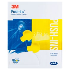 3M™ E-A-R™ Push-Ins™ Corded Earplugs, Poly Bag 318-1003, 200 Pairs/Box ...