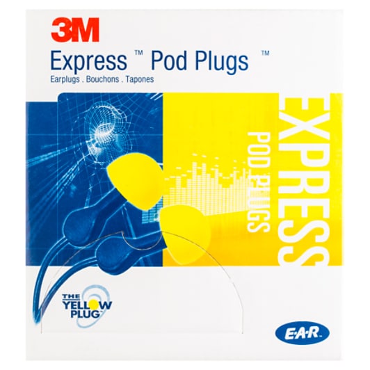 3M™ E-A-R™ Express Assorted Corded Earplugs, Pillow Pack, 321-2115, 100 ...