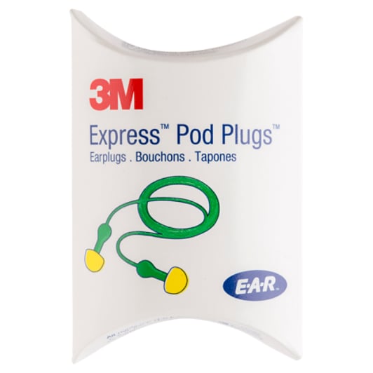 3M™ E-A-R™ Express Assorted Corded Earplugs, Pillow Pack, 321-2115, 100 ...