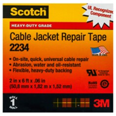 3M™ Scotch® 2234 Cable Jacket Repair Mastic Sealing Tape, Black, 50 mm ...