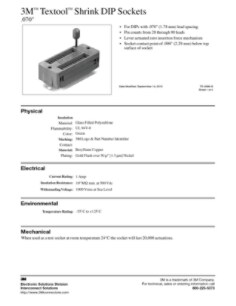 3M™ Textool™ Shrink DIP Sockets | 3M United States