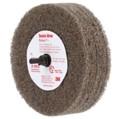 Scotch-Brite™ Rivet Cleaning Disc, MED, 4 in x 1-1/4 in (10.16 cm x 3. ...
