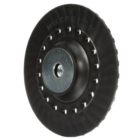 3M™ Fibre Disc Back-Up Pad With Retainer Nut, PP5006MSSH, black, 6 in x ...