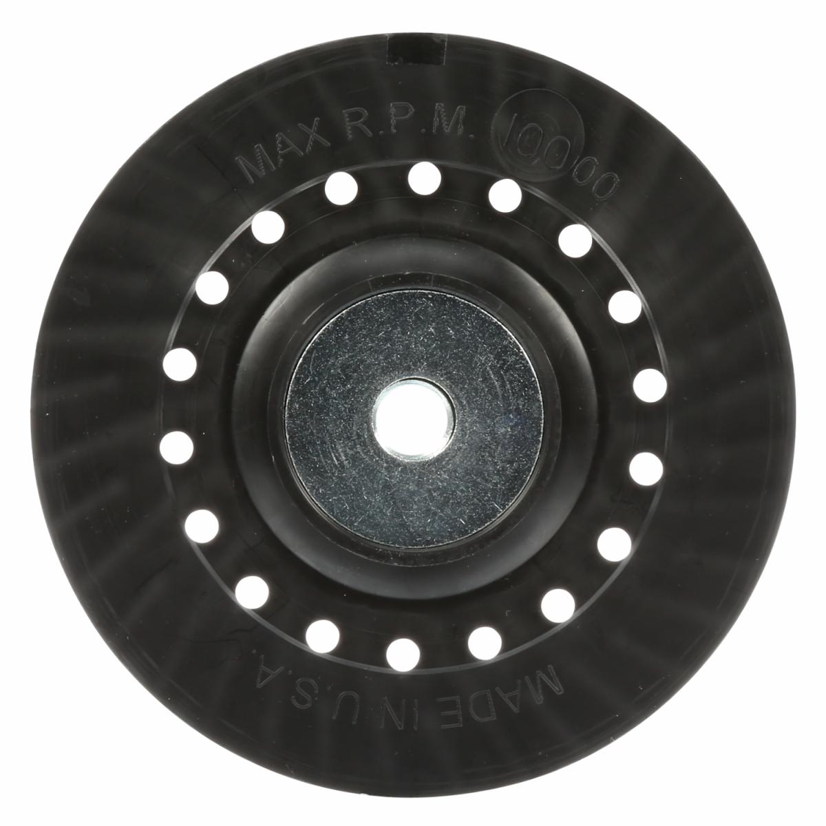 3M™ Fibre Disc Back-Up Pad With Retainer Nut, PP5006MSSH, black, 6 in x ...