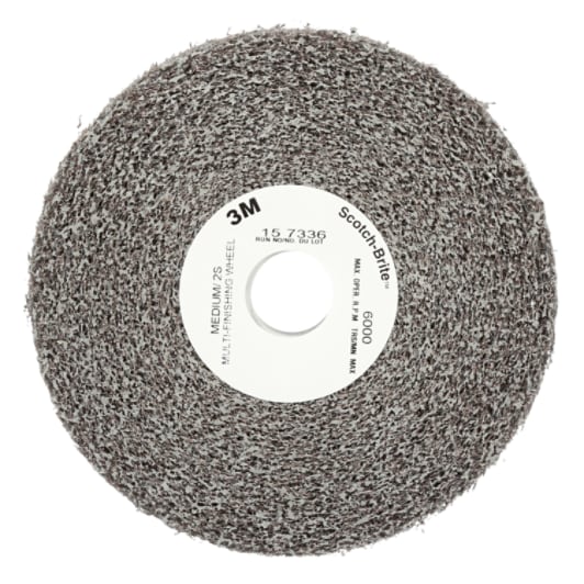 Scotch-Brite™ Multi-Finishing Wheel, MU-WL, MED, 6 in x 1 in x 1 in (15 ...