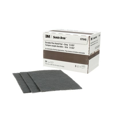 Scotch-Brite™ Durable Flex Hand Pad, 7848, grey, 9 in x 4-1/2 in (22.86 ...