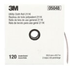 3M™ Utility Cloth Roll, 211K, grade 120, 2 in x 150 ft (50.8 mm x 45.72 ...