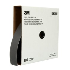 3M™ Utility Cloth Roll, 211K, grade 100,J-weight, 2 in x 150 ft (50.8 ...