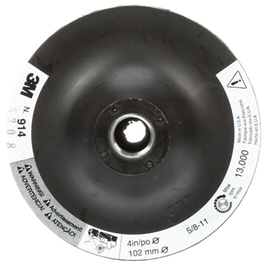 Porte-tampon pour disques 3M(MC), 914, noir, 101,6 x 3,18 x 9,53 mm (4 ...