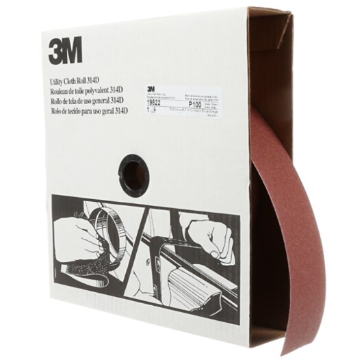 3M™ Utility Cloth Roll, 314D, P100, 2 in x 50 yd (50.8 mm x 45.72 m ...