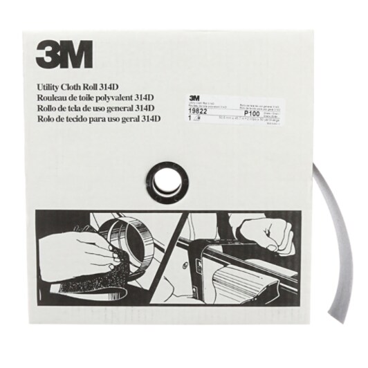 3M™ Utility Cloth Roll, 314D, P100, 2 in x 50 yd (50.8 mm x 45.72 m ...