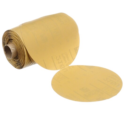 3M™ Stikit™ Gold Paper Disc Roll, 216U, P500, 5 in x NH (127 mm x NH), 175 discs per roll | 3M ...
