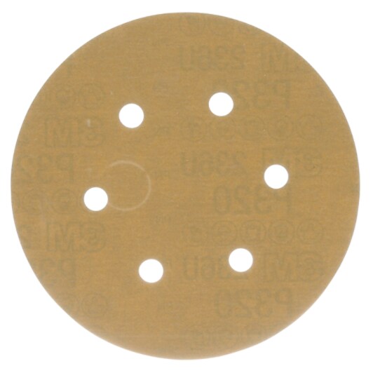 3M™ Hookit™ Paper Dust Free Disc, 236U, P320, 6 in x NH (152.4 mm x NH ...