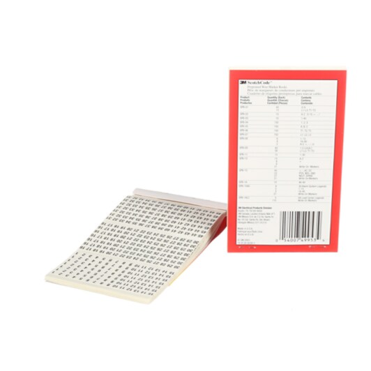 3M™ ScotchCode™ Pre-Printed Wire Marker Book, SPB-03, number 1 - 45 ...