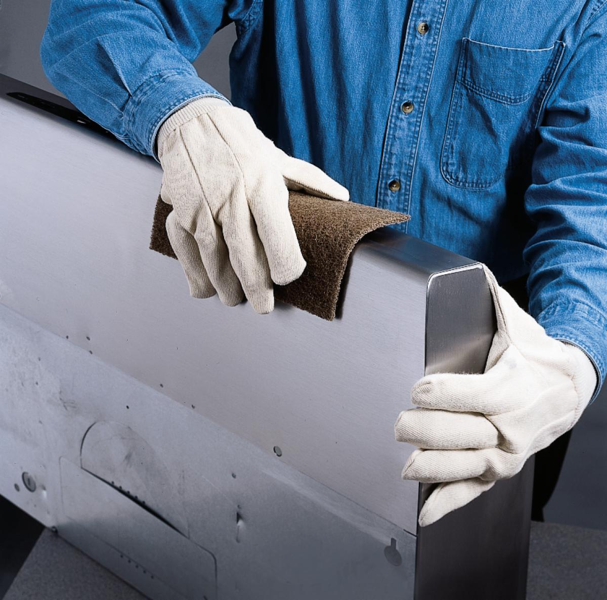 Scotch-Brite™ Heavy Duty Hand Pad 7440B, HP-HP, A/O Medium, Tan, 6 in x ...