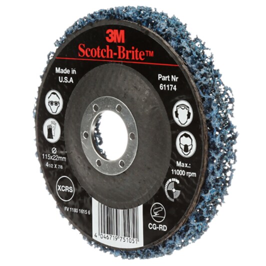 Scotch-Brite™ Clean and Strip GP Disc, CRS, 4.53 in x 5.59 in (11.5 cm ...