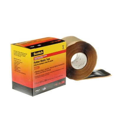 Ruban en mastic de caoutchouc Scotch®, 2228, noir, 1,65 mm (65 mil), 50 ...