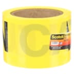 Scotch® Barricade Tape, 301, yellow, %22Caution%22, 3 in x 300 ft (76.2 mm x 91.4 m)