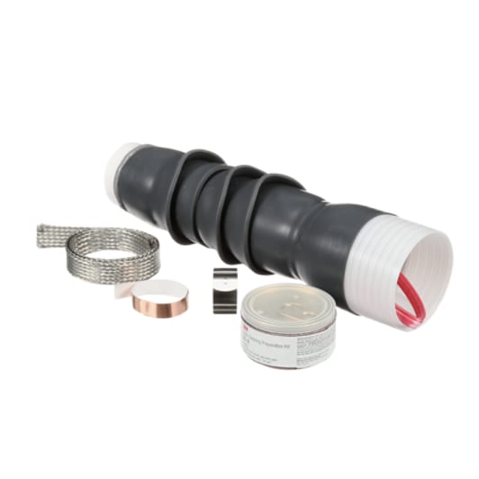 3M™ Cold Shrink QT-III Outdoor 4 Skirt Termination Kit, 7695-S-4, shielded cable, 5-25/28 kV, 1. ...