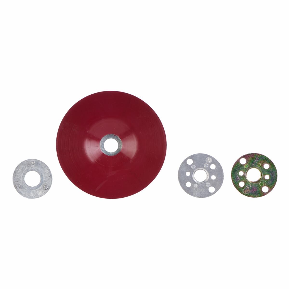 3M™ Flat Fibre Disc Back-up Pad, 115 mm, Flat, Red,