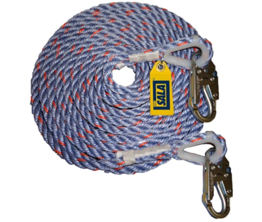 3M™ DBI-SALA® Rope Lifeline with 2 Snap Hooks, 1202899C, 200 ft (61 m ...