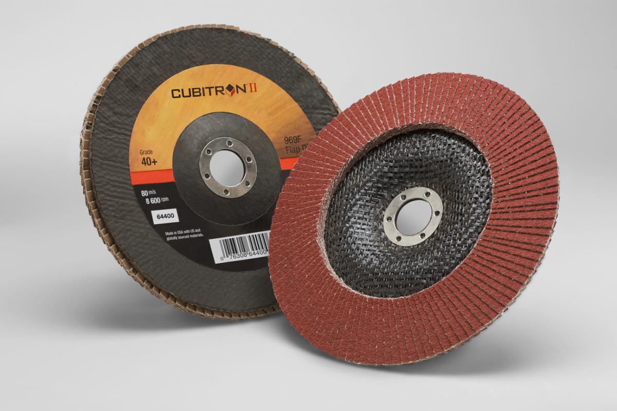 3M™ Cubitron™ II Flap Disc 969F, 125 mm, 80+, Flat | 3M Eesti