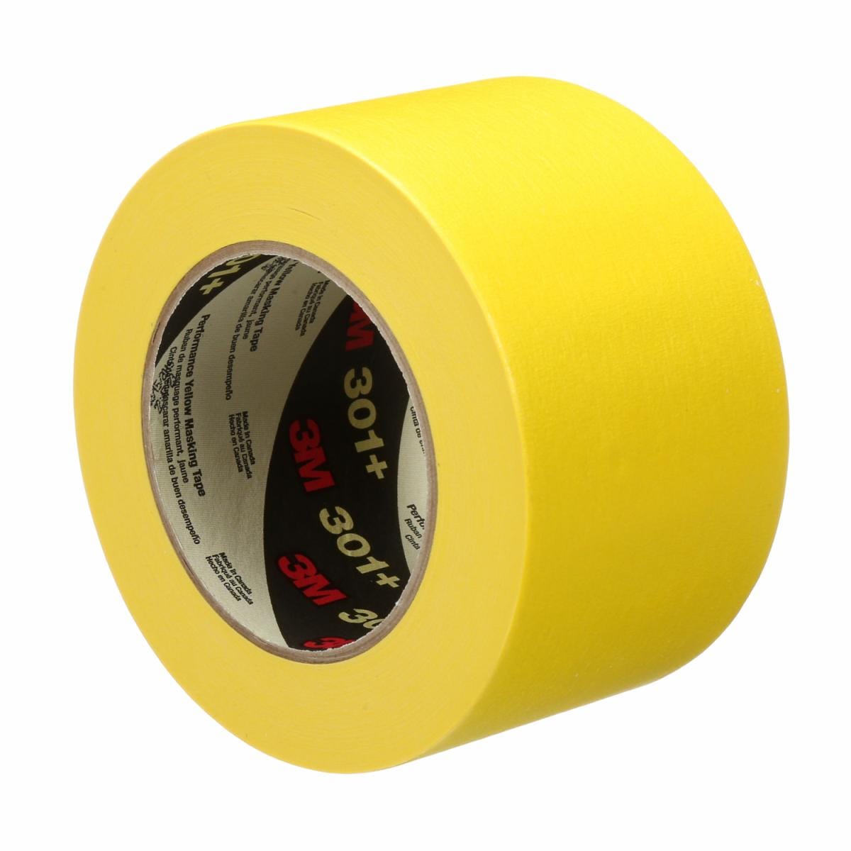 3M™ Performance Yellow Masking Tape 301+, 1490 mm x 55 m, 6.3 mil, 1 ...