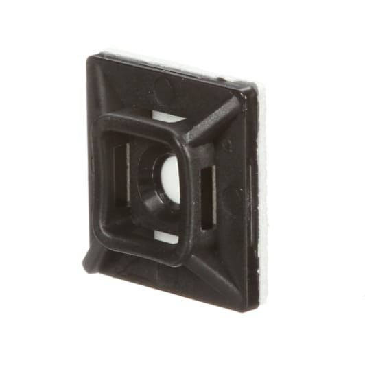 3M™ Cable Tie Mounting Base, CTB75X75BKA-C, black, 4-way adhesive mount ...
