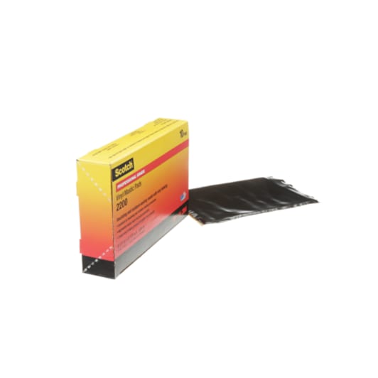 Scotch® Vinyl Mastic Pad, 2200, black, 125 mil (3.18 mm), 6 1/2 in x 4 ...